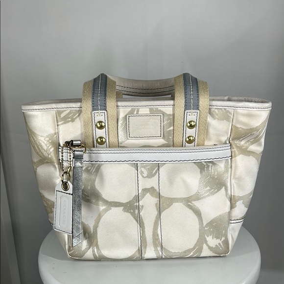 Coach | Bags | Coach Signature White Mini Handbag Style 965 From 2005 ...